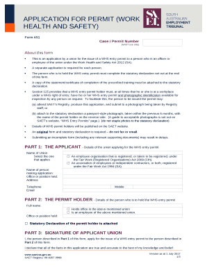 Case / Permit Number Doc Template | pdfFiller