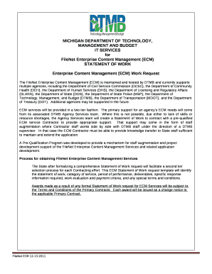 FileNet Enterprise Content Management (ECM) Doc Template | pdfFiller