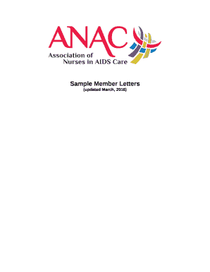 Sample Member Letters Doc Template | pdfFiller