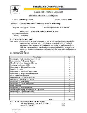 course syllabus template Doc Template | pdfFiller