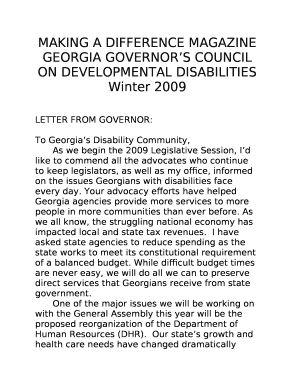 LETTER FROM GOVERNOR: Doc Template | pdfFiller