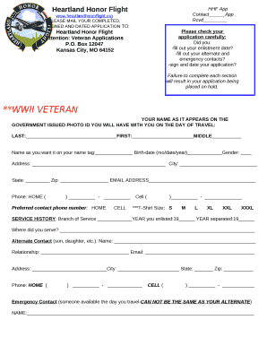 HHF App ContactApp Rcvd Doc Template | pdfFiller