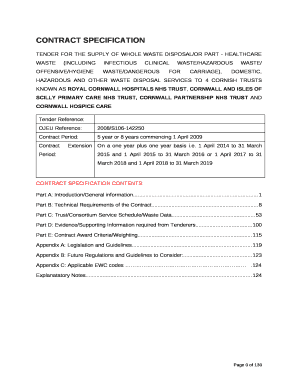 Contract Specification Doc Template | pdfFiller