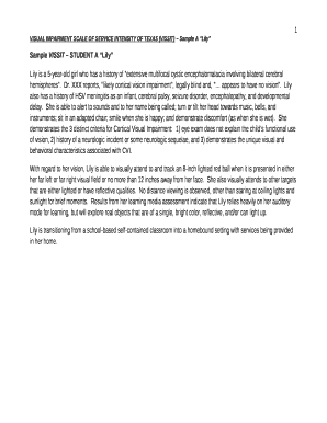 Sample VISSIT STUDENT A Lily Doc Template | pdfFiller