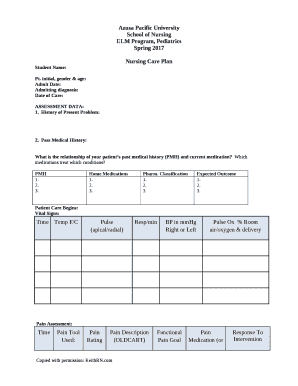 ELM Program, Pediatrics Doc Template | pdfFiller