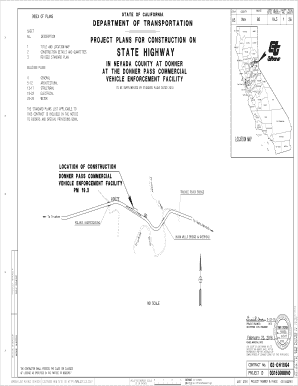 Fillable Online PROJECT PLANS FOR CONSTRUCTION ON Fax Email Print ...