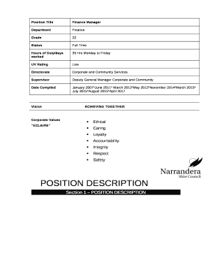 Hours of Duty/days worked Doc Template | pdfFiller