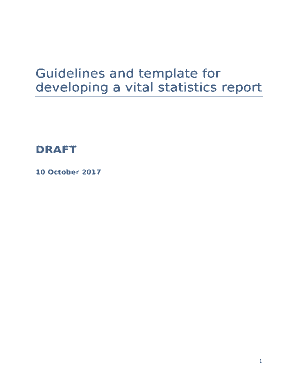 Guidelines and template for developing a vital statistics report Doc ...