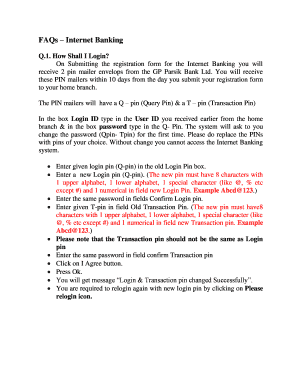 Fillable Online FAQs Internet Banking Fax Email Print - pdfFiller