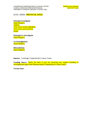 LCCCXXXX:PROTOCOL TITLE: Doc Template | pdfFiller