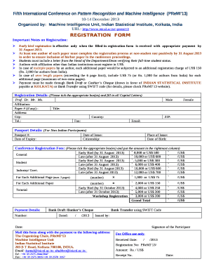 Important Notes on Registration: Doc Template | pdfFiller
