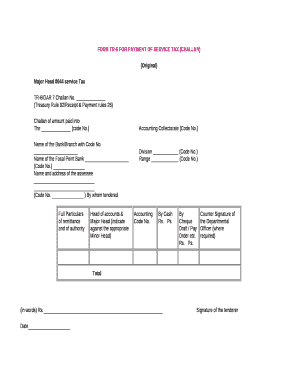 gar 7 challan in word at Doc Template | pdfFiller