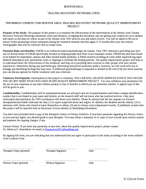 TRAUMA RECOVERY NETWORK (TRN) Doc Template | pdfFiller