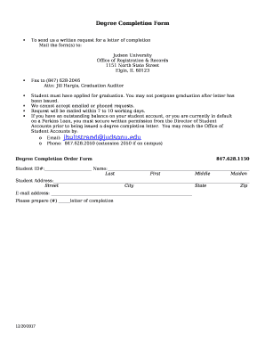 To send us a written request for a letter of completion Doc Template ...