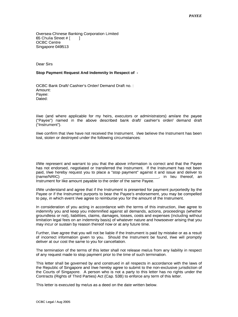 OCBC Centre Doc Template | pdfFiller