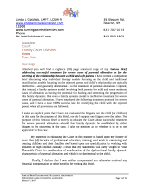 Dear Judge: Doc Template | pdfFiller