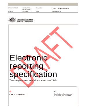 Taxable payments annual report version 2 Doc Template | pdfFiller