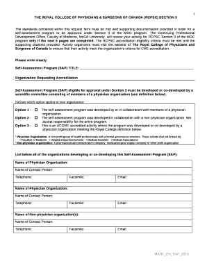 THE ROYAL COLLEGE OF PHYSICIANS & SURGEONS OF CANADA (RCPSC) SECTION 3 ...