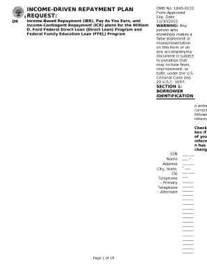 Income-Based Repayment (IBR), Pay As You Earn, and Income-Contingent ...