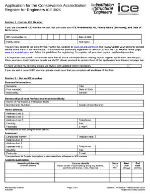 Section 1 - Current ICE Member Doc Template | pdfFiller