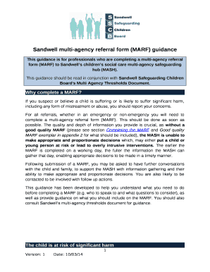 Sandwell multi-agency referral (MARF) guidance - sandwelllscb org Doc ...