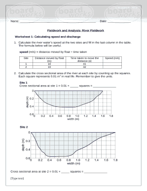Fieldwork and Analysis: River Fieldwork Doc Template | pdfFiller