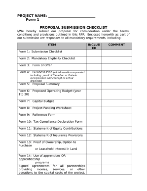 PROJECT NAME: 1 Doc Template | pdfFiller