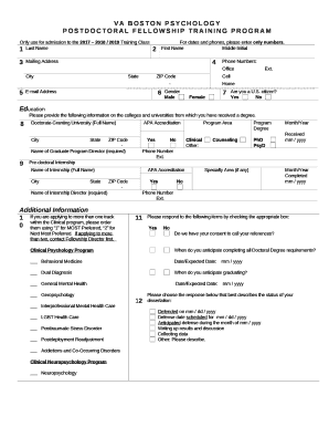 POSTDOCTORAL FELLOWSHIP TRAINING PROGRAM Doc Template | pdfFiller