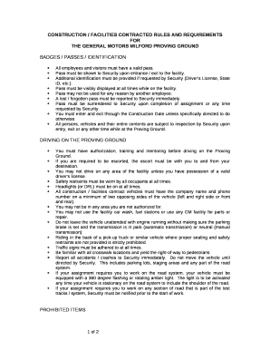 CONSTRUCTION / FACILITIES CONTRACTED RULES AND REQUIREMENTS Doc ...