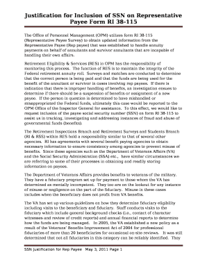 The Office of Personnel Management (OPM) utilizes RI 38-115 ...