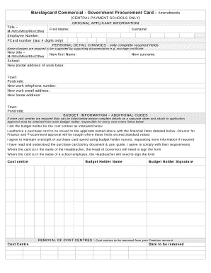 Barclaycard Commercial - Government Procurement Card - Amendments Doc ...