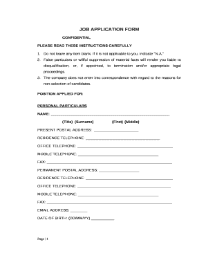 Do not leave any item blank Doc Template | pdfFiller