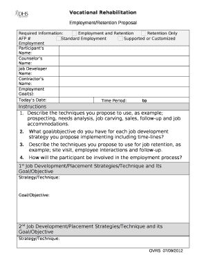 Employment/Retention Proposal Doc Template | pdfFiller