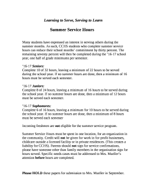 Learning to Serve, Serving to Learn Doc Template | pdfFiller