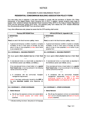 Fillable Online RESIDENTIAL CONDOMINIUM BUILDING ASSOCIATION POLICY ...