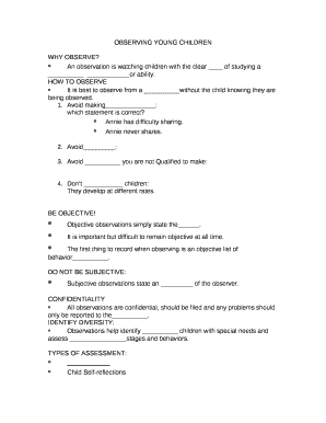 WHY OBSERVE Doc Template | pdfFiller