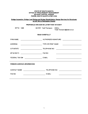 Fillable Online Bridge Inspection, Bridge Load Rating and Bridge Rehabilitation Design Services ...