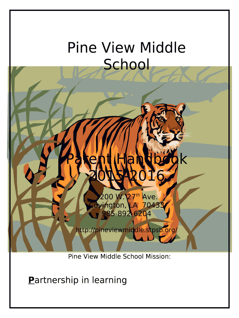 Pine View Middle School Mission: Doc Template | pdfFiller