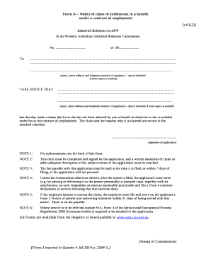 3 Notice of claim of entitlement to a benefit Doc Template | pdfFiller