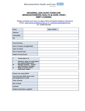 REFERRAL AND AUDIT FOR Doc Template | pdfFiller