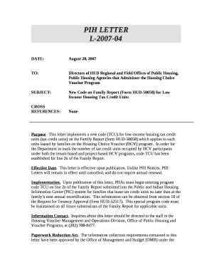 PIH LETTER Doc Template | pdfFiller