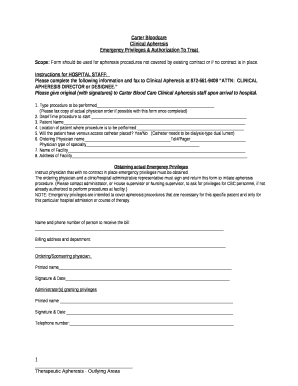 Carter Bloodcare Doc Template | pdfFiller