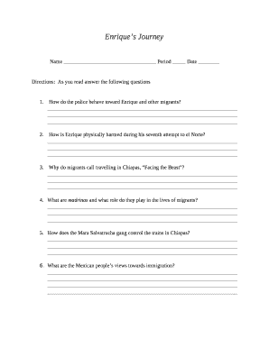 Enriques Journey Doc Template | pdfFiller