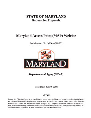 Maryland Access Point (MAP) Website Doc Template | pdfFiller