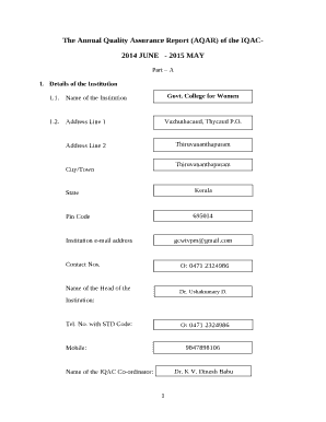 annual quality assurance report Doc Template | pdfFiller