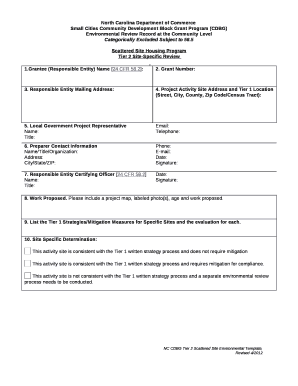 Environmental Review Record at the Community Level for Doc Template ...