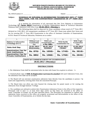 KHYBER PAKHTUNKHWA BOARD OF TECHNICALEDUCATION, 22, PHASE-5,HAYATABAD ...