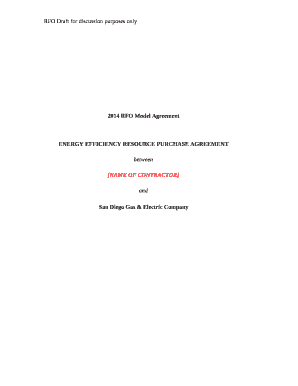 2014 RFO Model Agreement Doc Template | pdfFiller