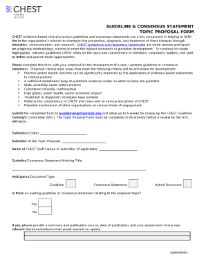 CHEST evidence-based clinical practice guidelines and consensus ...