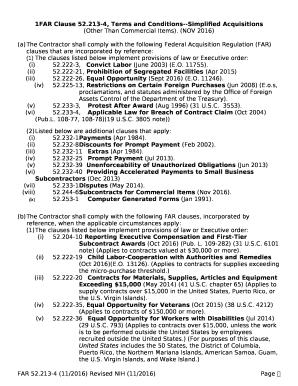 (a) The Contractor shall comply with the following Federal Acquisition ...